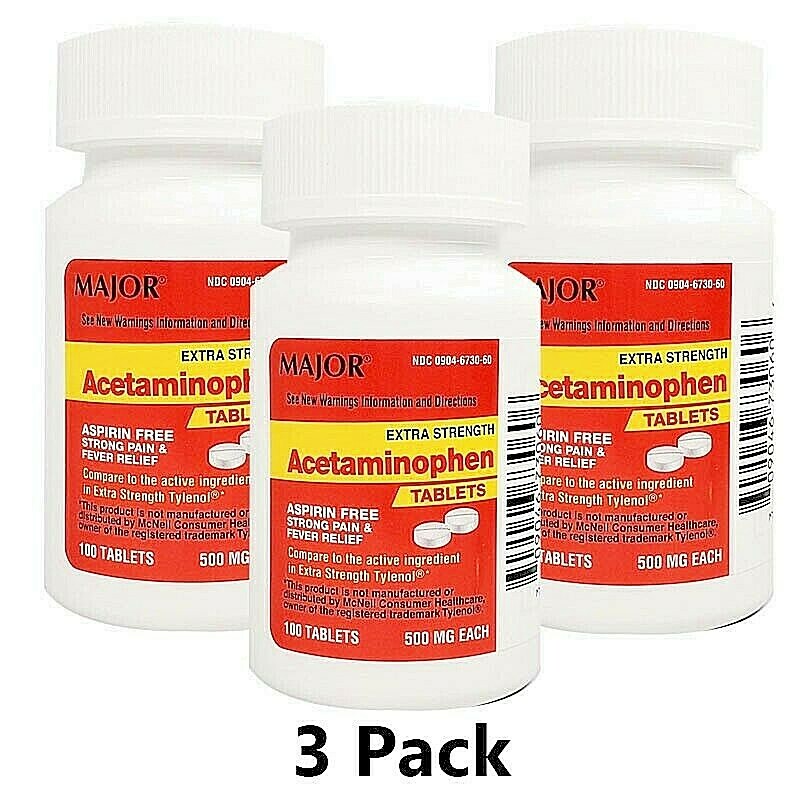 Great Value Paracetamol Tablets 500mg Box Of 100 Tablets
