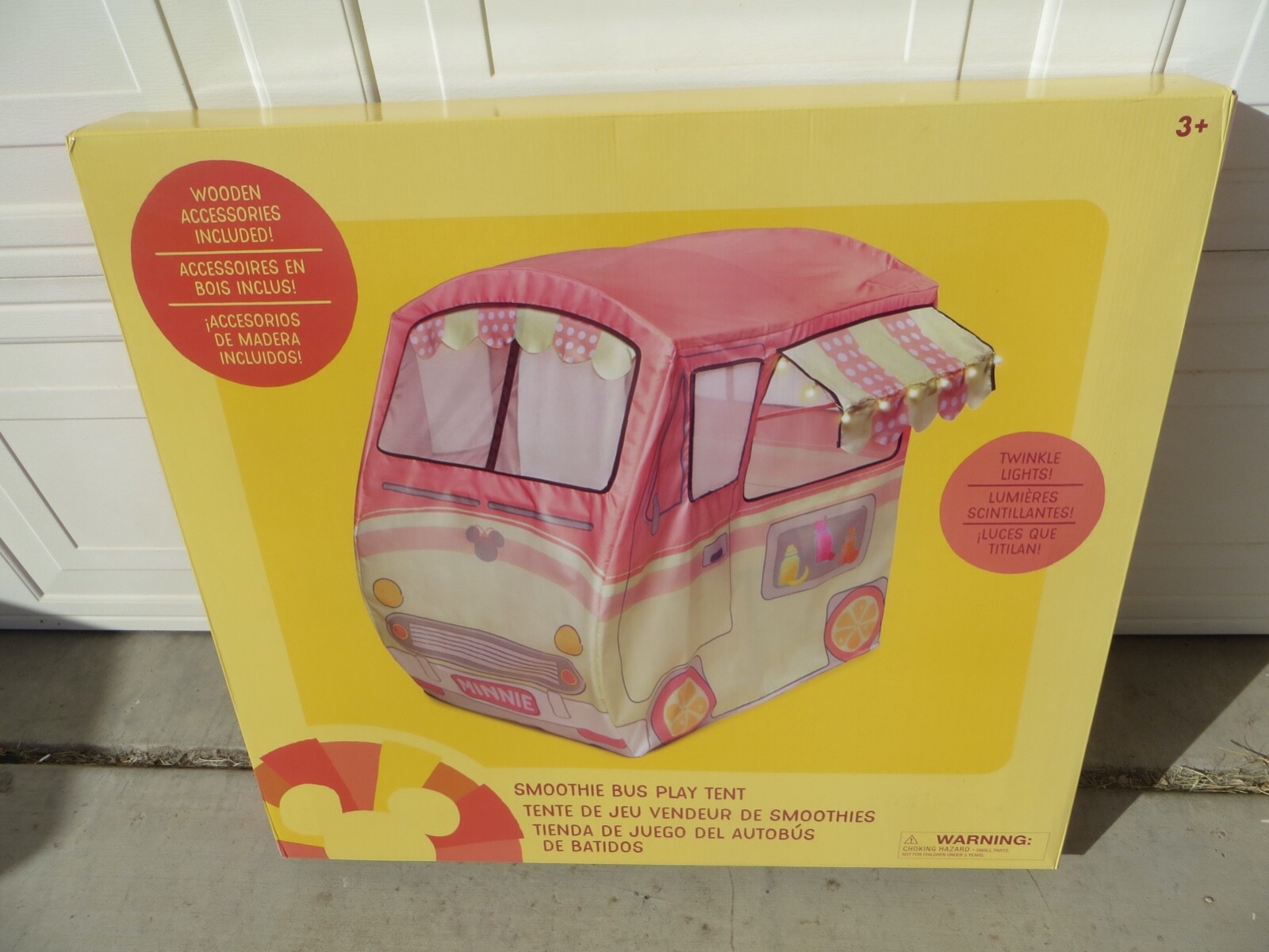 NEW Disney Store Minnie Mouse Smoothie Bus Food Truck Lights Tent Play ...