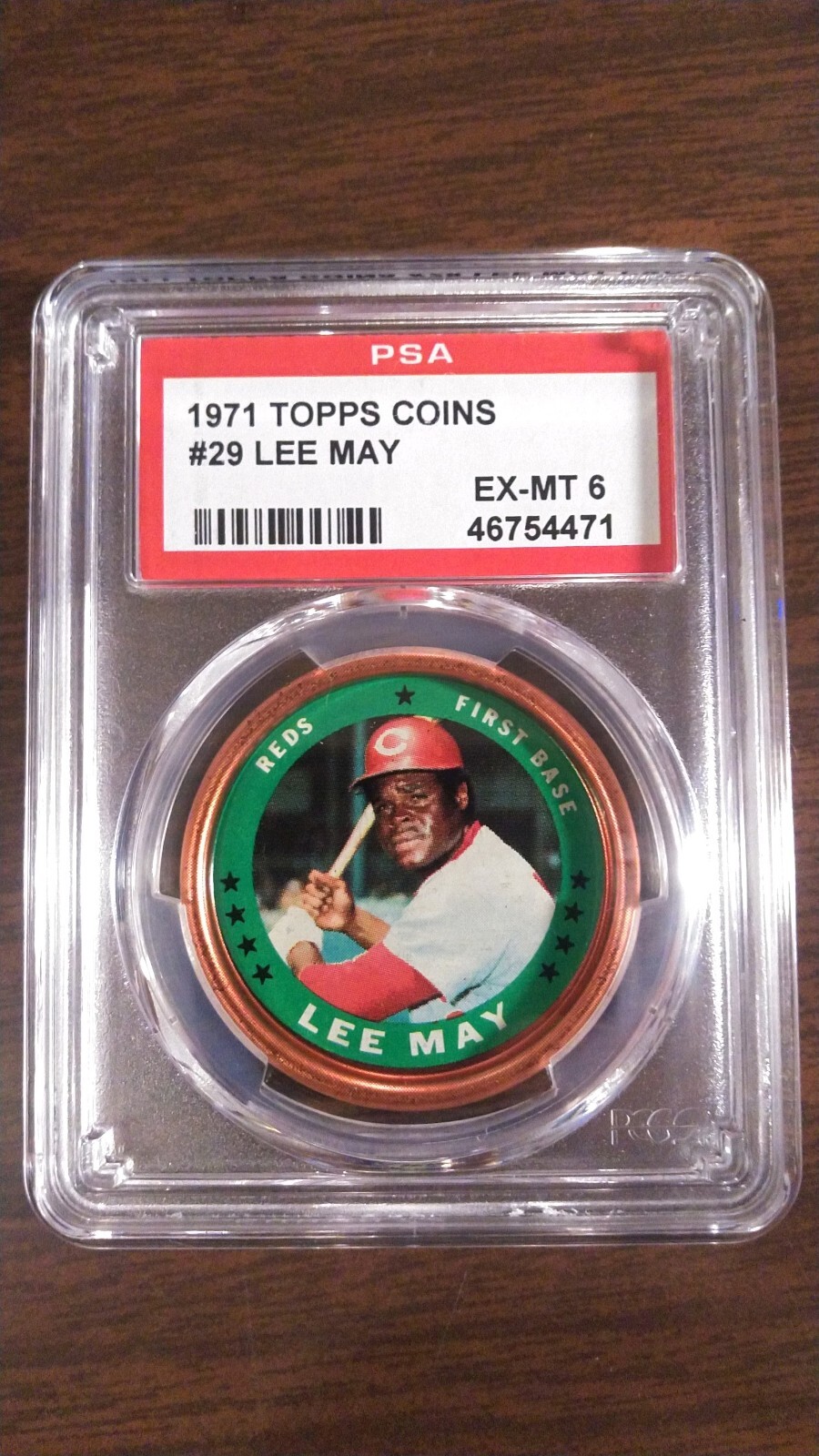 1971 Topps Coins #29 Lee May Reds graded PSA 6 EX-MT | eBay