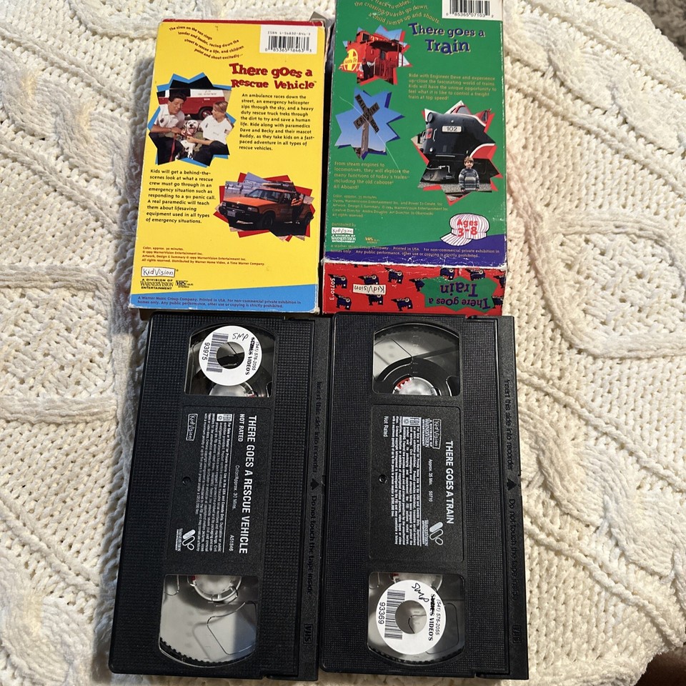There Goes a Train (VHS, 1994) & There Goes A Rescue Vehicle, Kid ...