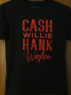 CASH/WILLIE/HANK/WAYLON - Blue Shirt - L - Shield Republic | eBay