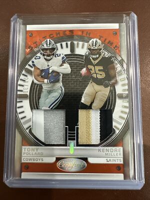 2023 Certified - Stitches In Time Dual Swatch - Tony Pollard / Kendre ...