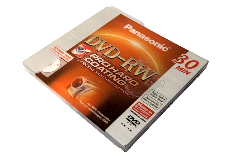 Panasonic DVD-RW 30 MIN Video Camera Handy Cam Camcorder Mini DVD-RW ...