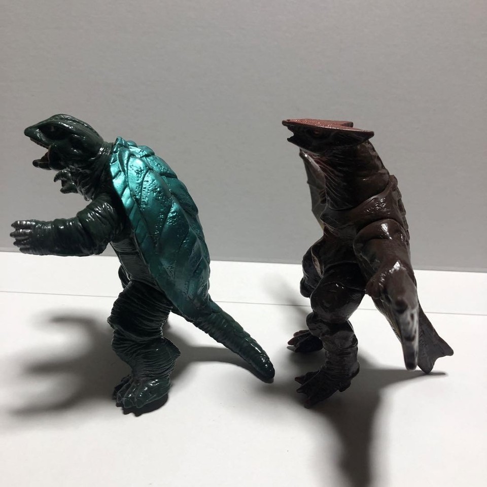 Gamera Monster Gamera Gyaos Mini Soft Vinyl Figures Made in Japan Set ...