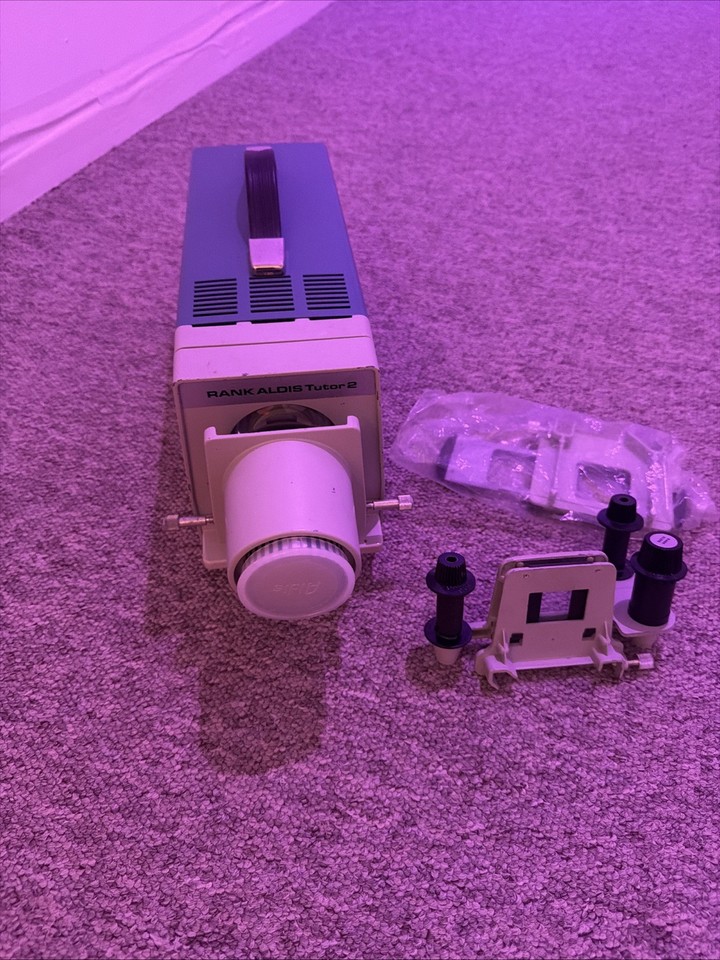 Rank Aldis Tutor 2 Vintage Slide & Film Strip Projector Original Box ...