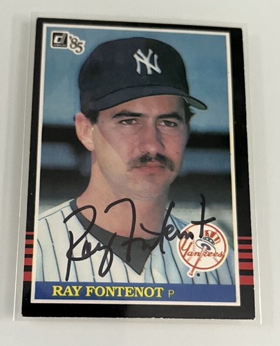 1985 Donruss Ray Fontenot #248 Auto Autograph Signed New York Yankees ...
