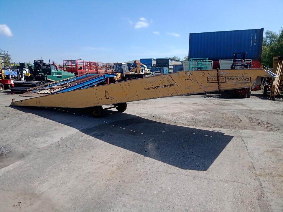 Copperloy Loading ramp container ramps dock forklift yard mobile ...