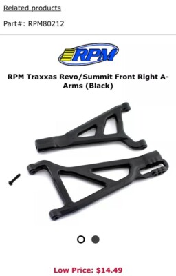 RPM RC Parts. Front Right A Arm | eBay