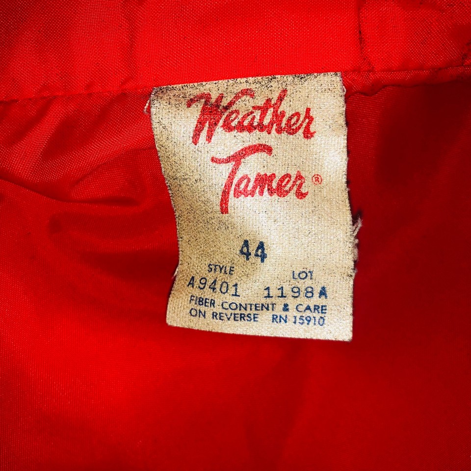 Vintage Weather Tamer Womens Jacket SZ 44 Orange Windbreaker Outdoor ...