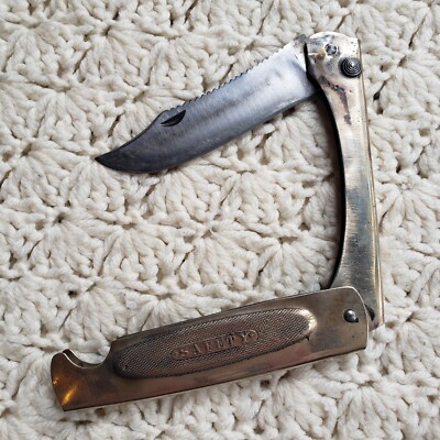 Vtg Marbles USA M.S.A Safety Axe Co Tri Fold Pocket Fishing Folding ...