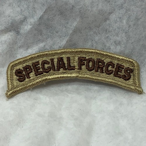Military Patch Badge Special Forces Tab Tan Edge | eBay