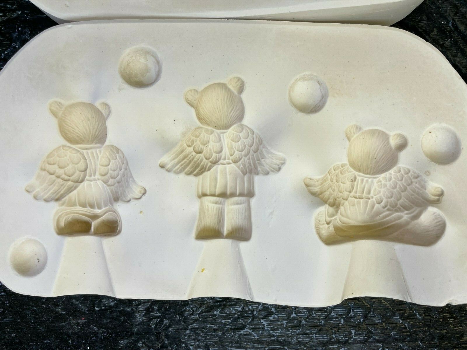 VINTAGE KIMPLE CERAMIC MOLD #2607 THREE ANGEL BEARS | eBay