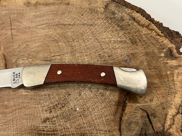 Buck USA 503 Prince Lockback SINGLE Blade WOOD Handle Folding Knife ...