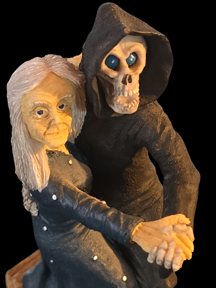 CLARECRAFT DISCWORLD DEATH AND MISS FLITWORTH FIGURE DW138 TERRY ...