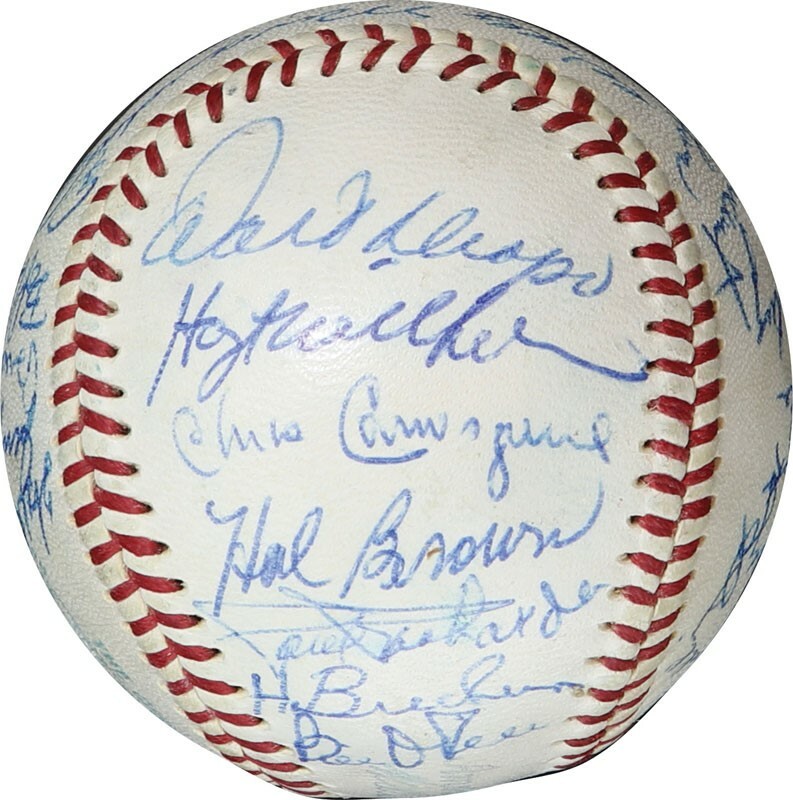 Beautiful 1959 Baltimore Orioles Team Signed American League Baseball ...