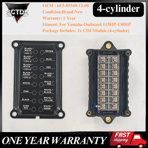 Ignition Power Pack CDI Module 6E5-85540-12-00 For Yamaha Outboard ...