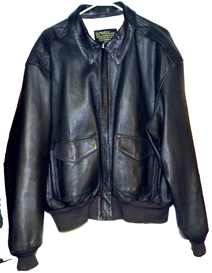 U.S. WINGS, INC. Type A-2 Cooper goatskin flight jacket, DWC # 30-1415 ...
