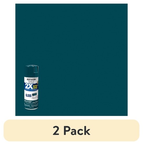 (Pack of 2) Rust-Oleum American Accents 2X Spray Paint (Dark Turquoise ...