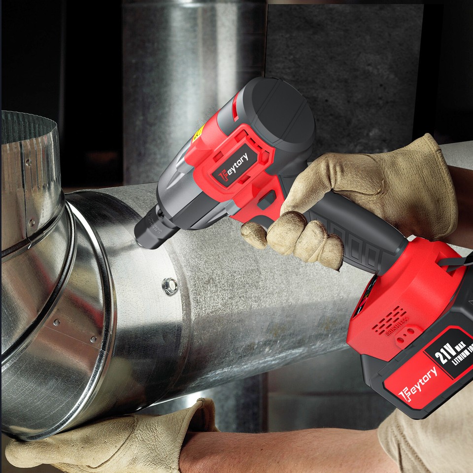 Cordless Impact Wrench 2000Nm High Torque Impact Gun Heavy Duty Garage ...