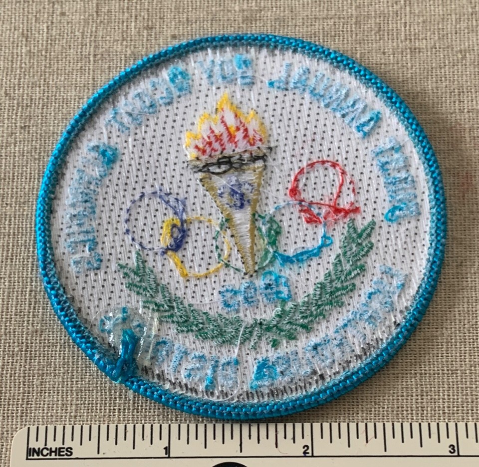 1993 LIGHTHOUSE DISTRICT First Annual Boy Scout Olympics PATCH BSA DP ...