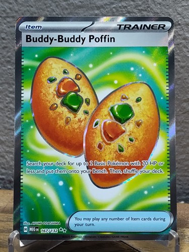 Buddy-Buddy Poffin - 167/132 Mega Evolution - Full Art Secret Rare ...