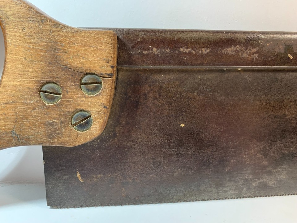 ANTIQUE RARE DEHORNING HAND SAW HENRY DISSTON & SONS PHILADELPHIA CAST ...