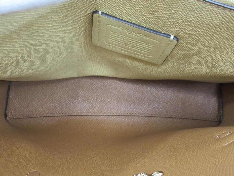 [Excellent+] COACH C4084 White Handbag Shoulder Bag 2WAY Tote Leather ...