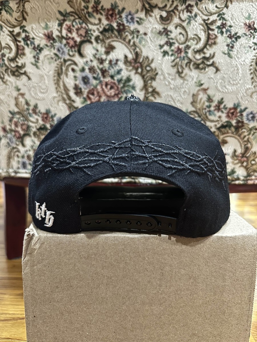 Kill The Hype Snapback Hat - KTH Sacred LA Black Tonal Thorn Kill The Hype Snapback Hat - KTH Sacred LA Black Tonal Thorn