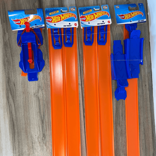 Hot Wheels Launcher, Loop & Jump, 2 sets Tracks Set 4 Piece Bundle Lot ...