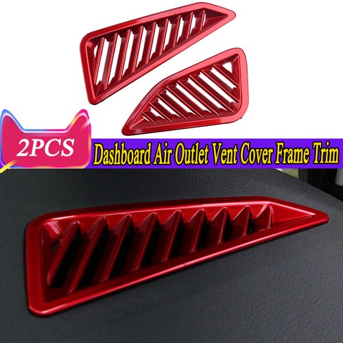 2pcs Red Dashboard Air Outlet Vent Cover Frame Trim For Toyota Corolla ...