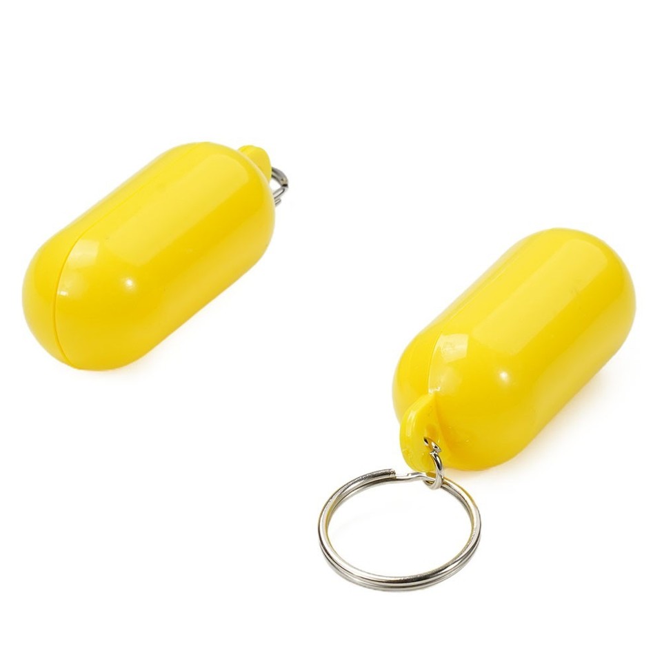 2PCS 2.5cm Floating Keychain Buoyant Key Ring ABS Boating Float Kit ...