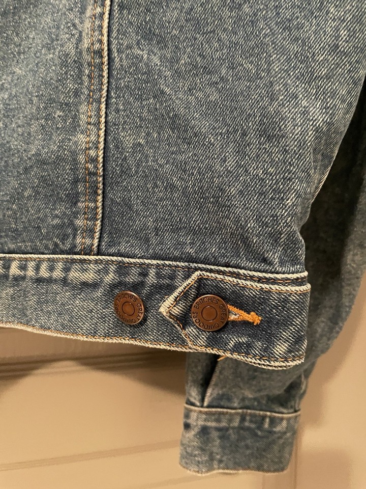 Britches Great Outdoors Trucker Denim Jacket Size XL Vintage 90s 100% ...