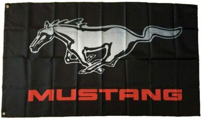 Flag - Black Mustang Running Horse * Fly Your Pony Pride! Ships Free to ...