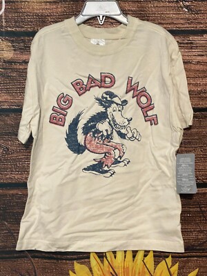 Disney Big Bad Wolf Shirt Boys 7/8 Vintage Style Tee Destination ...