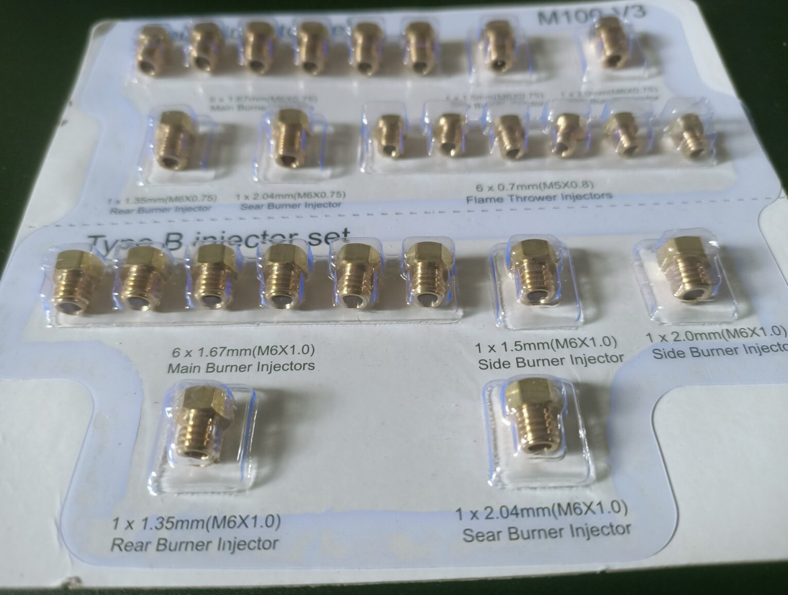 26 PCS Burner Gas Natural Gas Hob LPG Conversion Kit Jets Nozzles ...