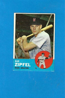 1963 Topps #69 Bud Zipfel Senators EX | eBay