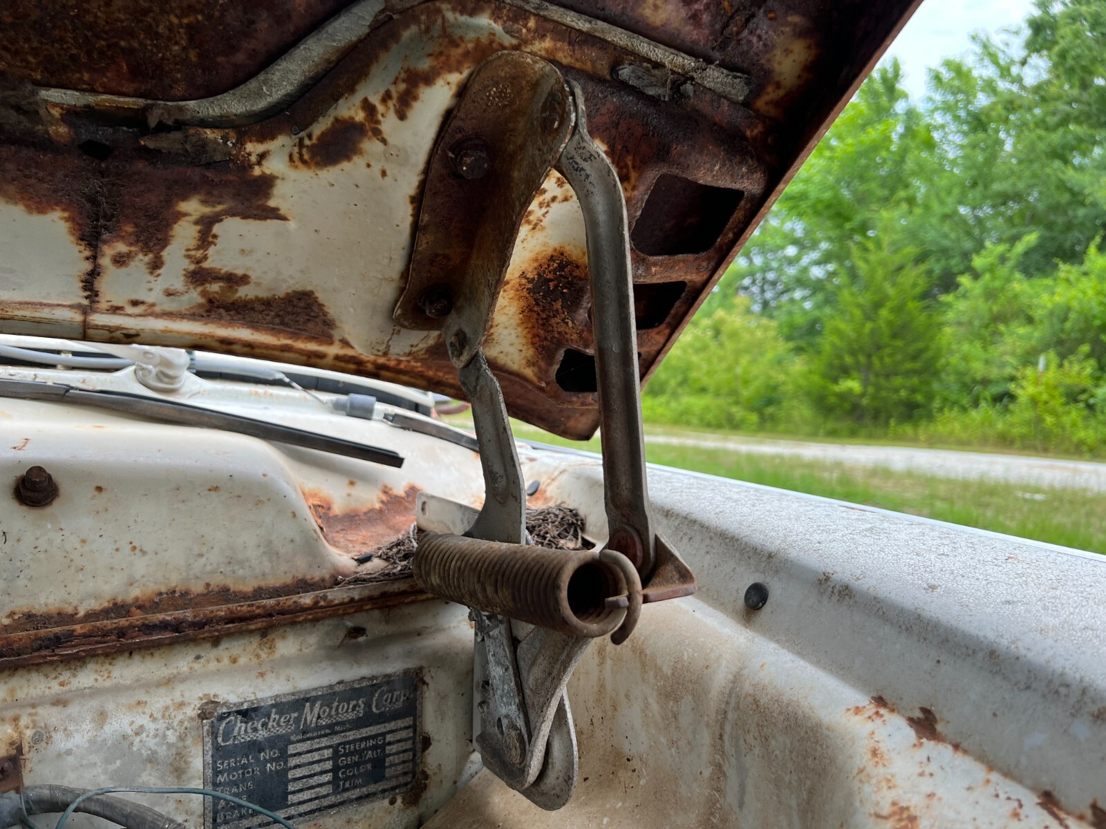 1961-1982 Checker Marathon Hood Hinge - Set of Two - Left Right Driver ...