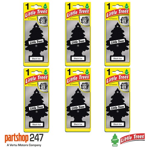 6 X Little Trees Magic Tree Car Air Freshener Freshner - Black Ice | eBay