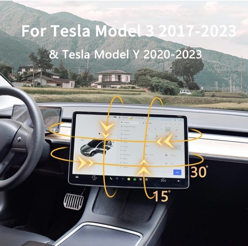 Central Control Screen Tilt Swivel Mount Rotating Bracket For Tesla ...