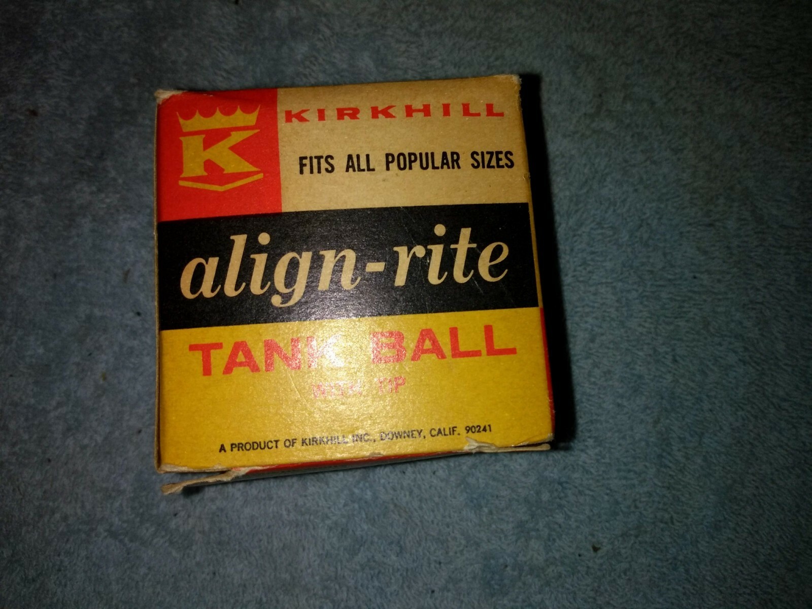 VINTAGE ANTIQUE ALIGN-RITE TOILET TANK BALL NEW IN ORIGINAL BOX NEVER ...