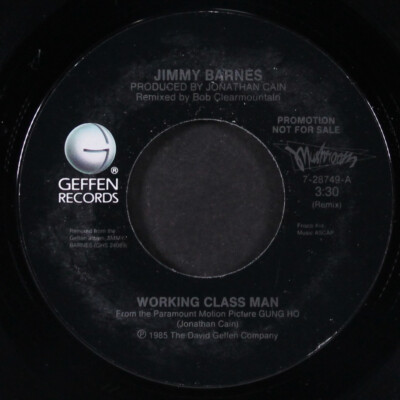 JIMMY BARNES: working class man / same GEFFEN 7" Single 45 RPM | eBay