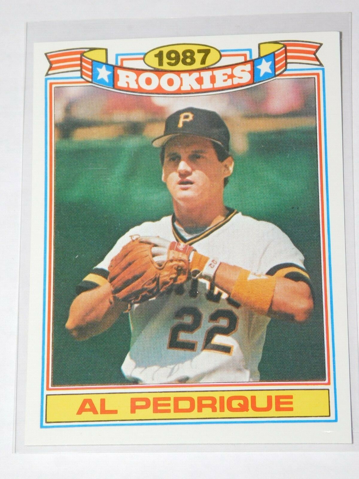 1988 TOPPS BASEBALL 1987 ROOKIES COMMEMORATIVE SET AL PEDIQUE CARD #17 ...