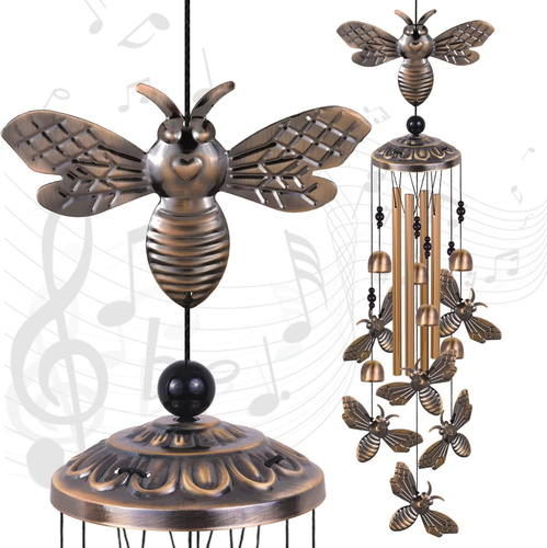 Bronze Bee Wind Chimes - Garden, Home & Patio Decor 313087941914| eBay