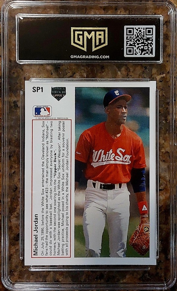 1991 Upper Deck Michael Jordan Rookie Card RC #SP1 GMA GEM Mint 10 ...