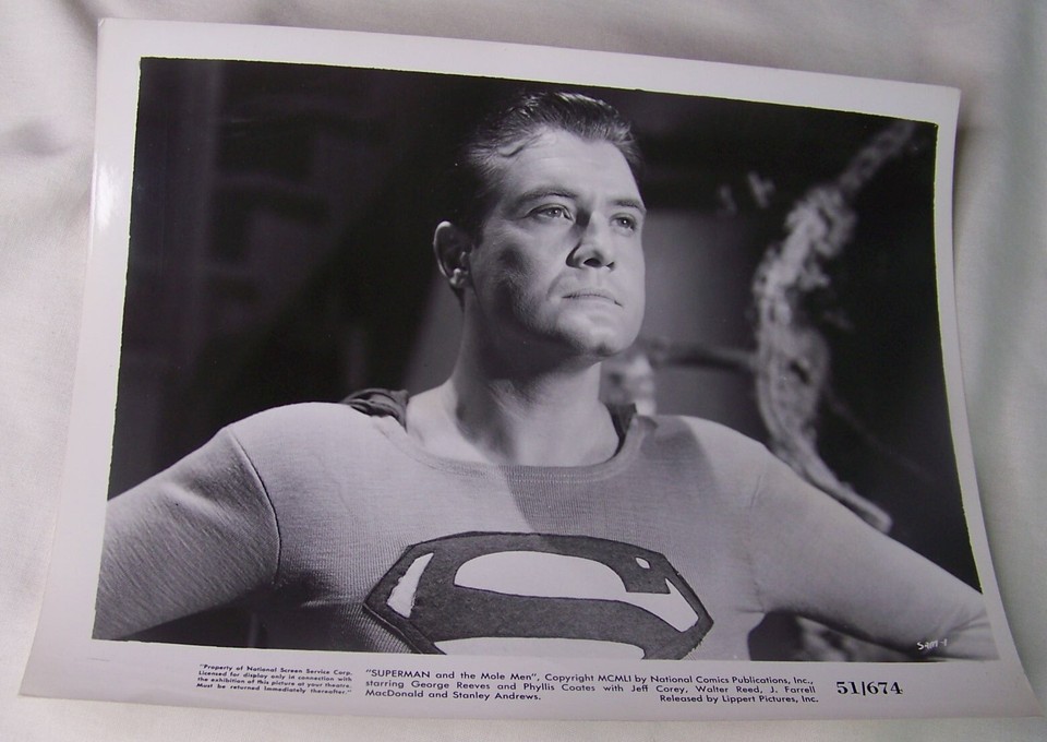1951 GEORGE REEVES SUPERMAN AND MOLE MEN PHOTO 51/674 | eBay