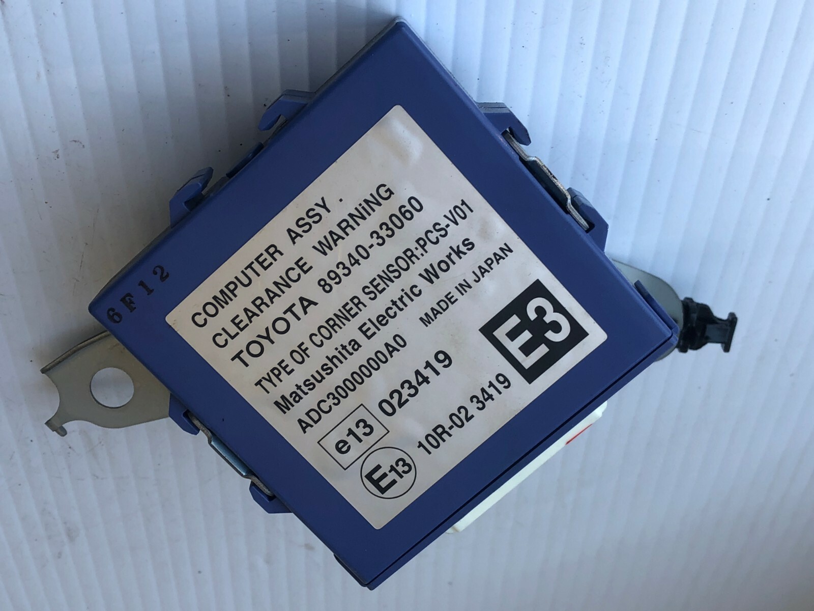 2007 - 2012 Lexus ES350 Parking Assist Control Module Unit P: 89340 ...