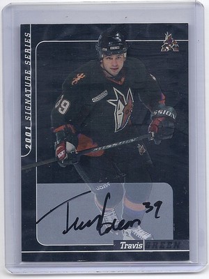 00-01 2000-01 BE A PLAYER SIGNATURE SERIES TRAVIS GREEN AUTOGRAPH 164 ...