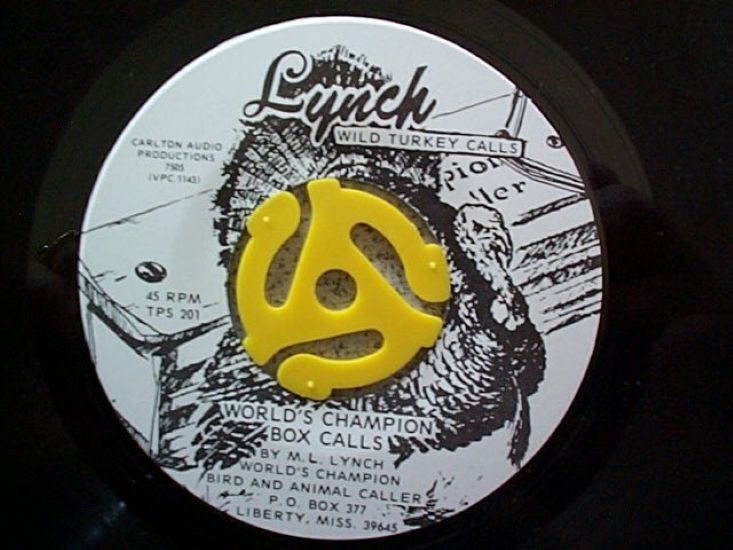 VINTAGE ML LYNCH - SLATE JET & BOX TURKEY CALL RECORD - 45-rpm - MISS ...