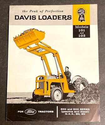 Vintage Rare FORD Davis Loaders Model's 101 And 102 1950's Brochure | eBay