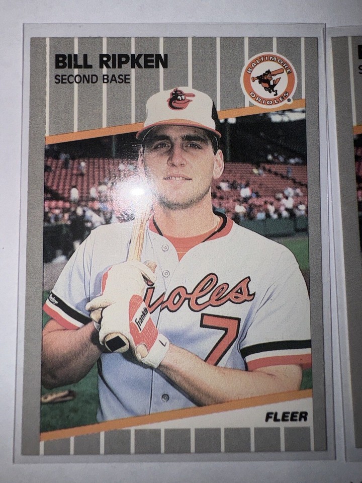 CIM x2 1989 Fleer Black Scribble on Bat Knob Black Box F..Face #616 ...